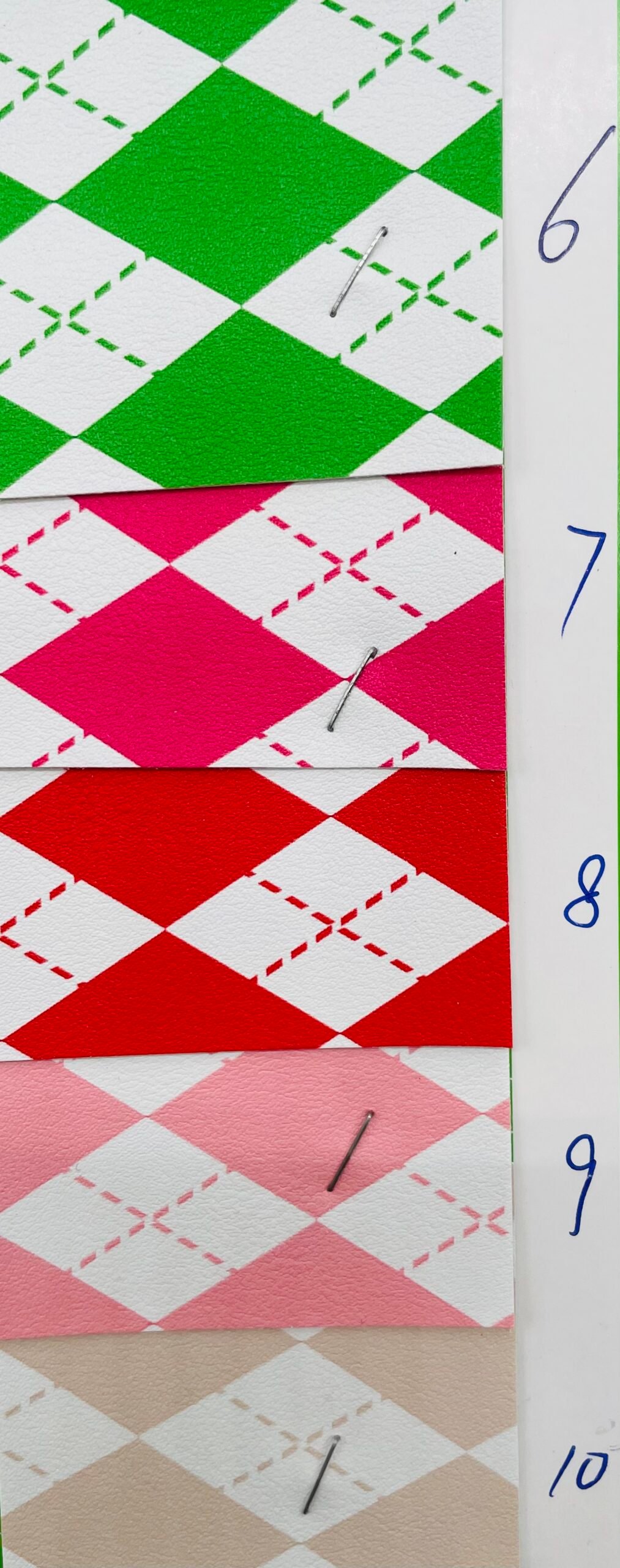 Diamond Pattern Print Faux Leather - Chunky Glitter Sheets Custom Print ...