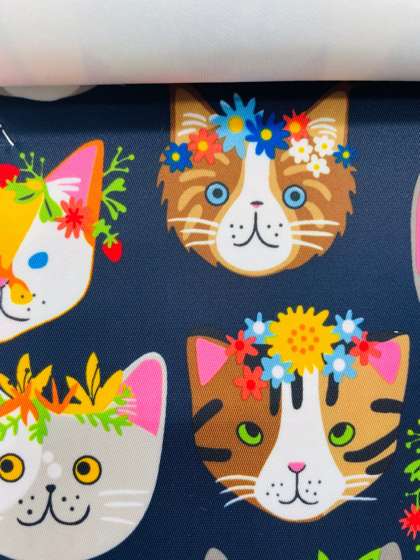 Waterproof Vinyl Fabric Cat Print For DIY Bags - Chunky Glitter Sheets ...