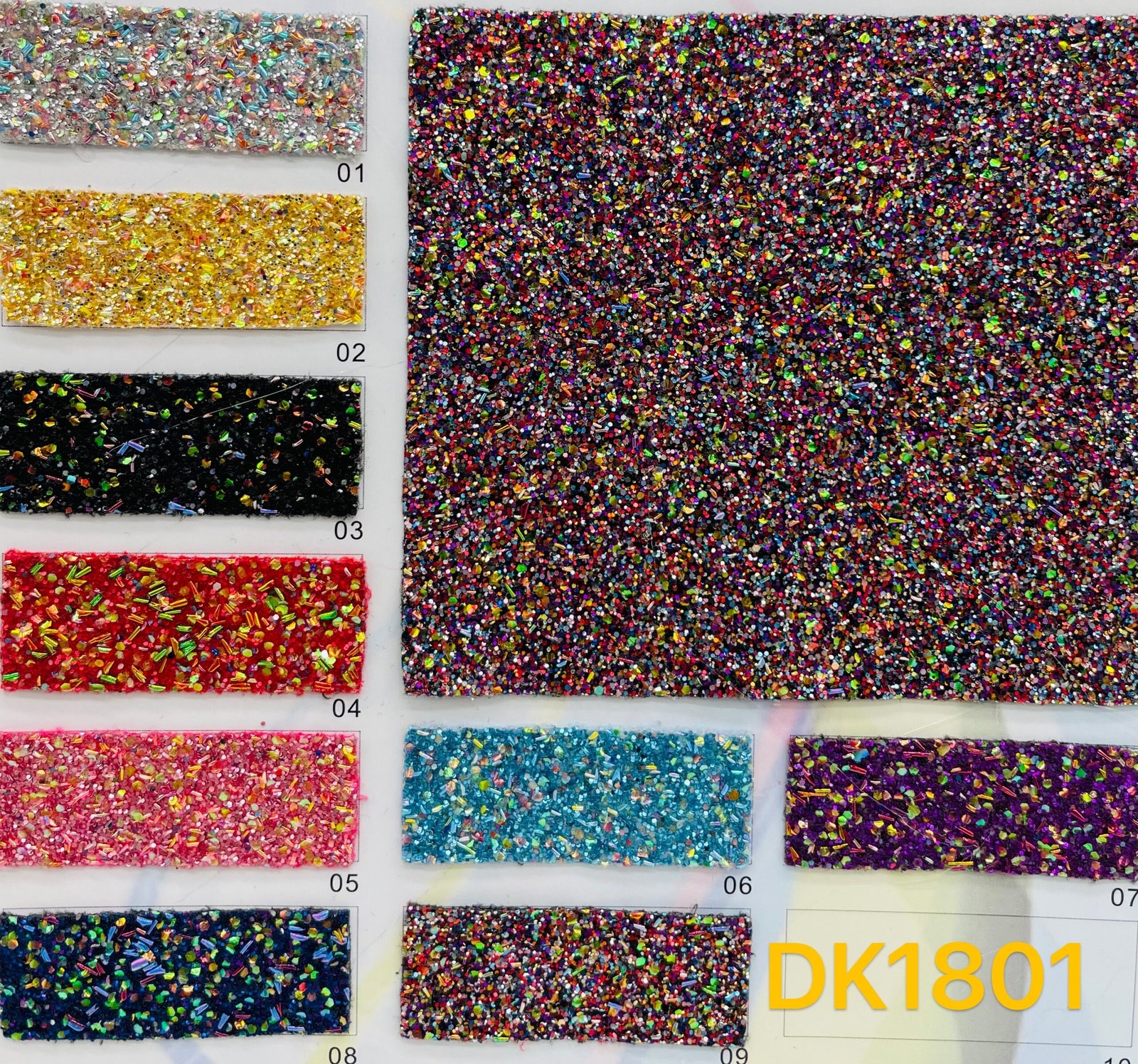Chunky Glitter Faux Leather Fabric Wholesale Supplier - Chunky Glitter ...