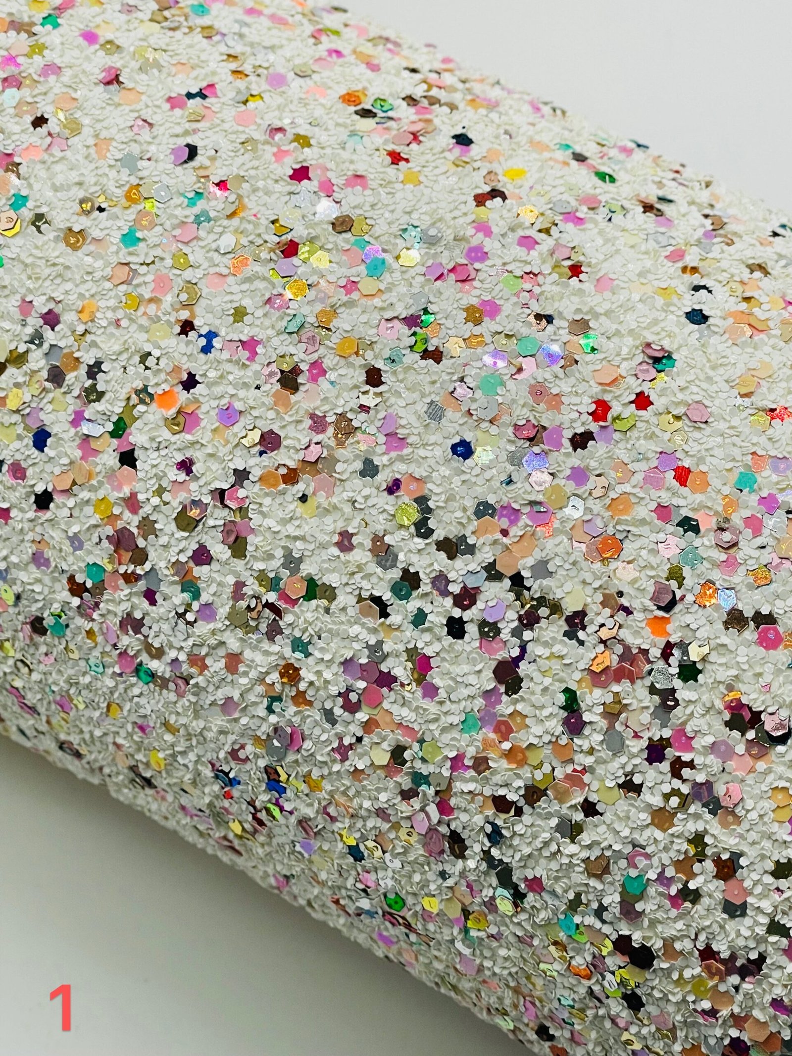 Chunky Glitter Faux Leather Sheets With The Clay Pieces Craft Supplies ...
